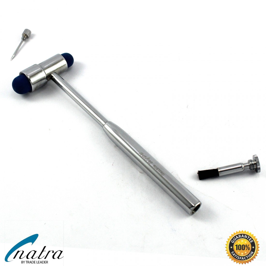 1 Reflex hammer Buck 18 cm Needle brush percussion diagnostic muscles ...