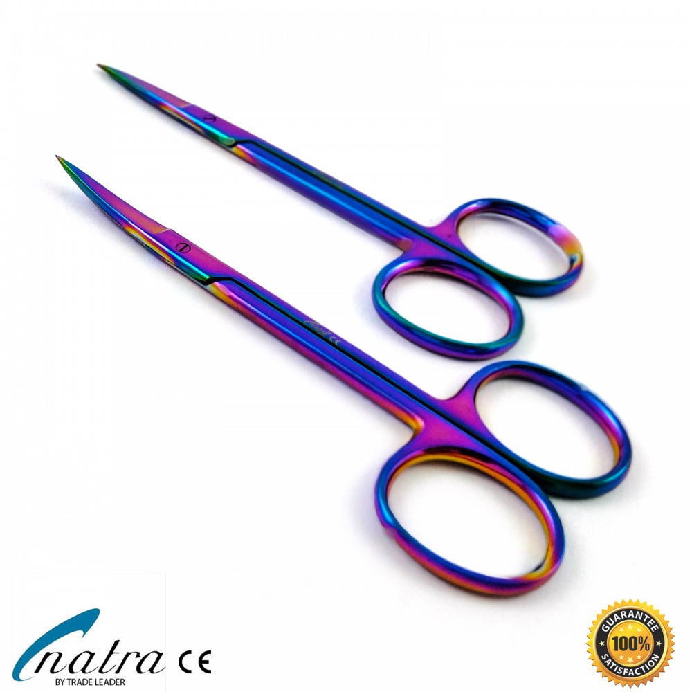 Iris Scissors Curved Tip Surgical Nursing First Aid scissors CE NATRA ...