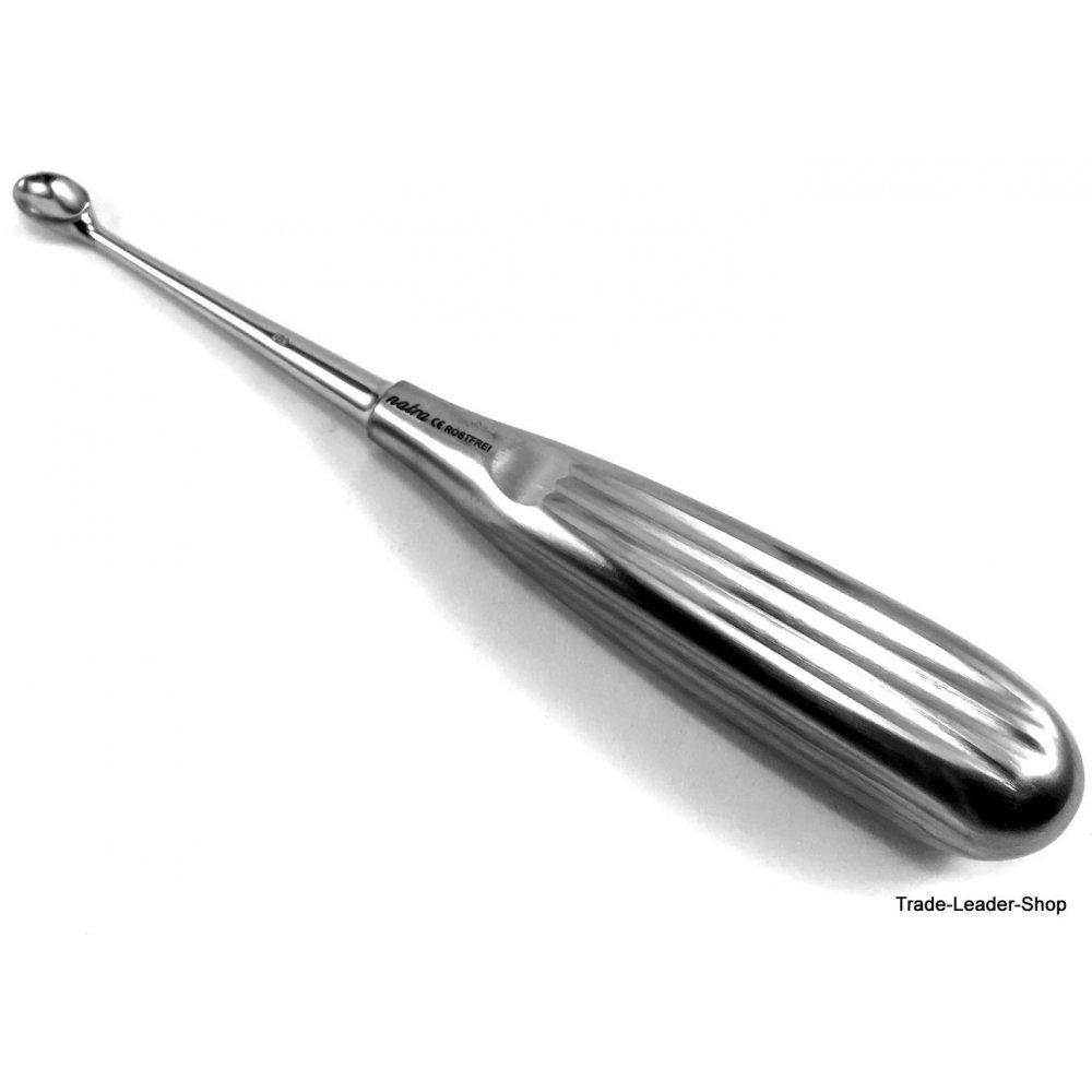 Bruns bone curette Round sharp spoon Fig. 3 dental tissue surgery 17 cm