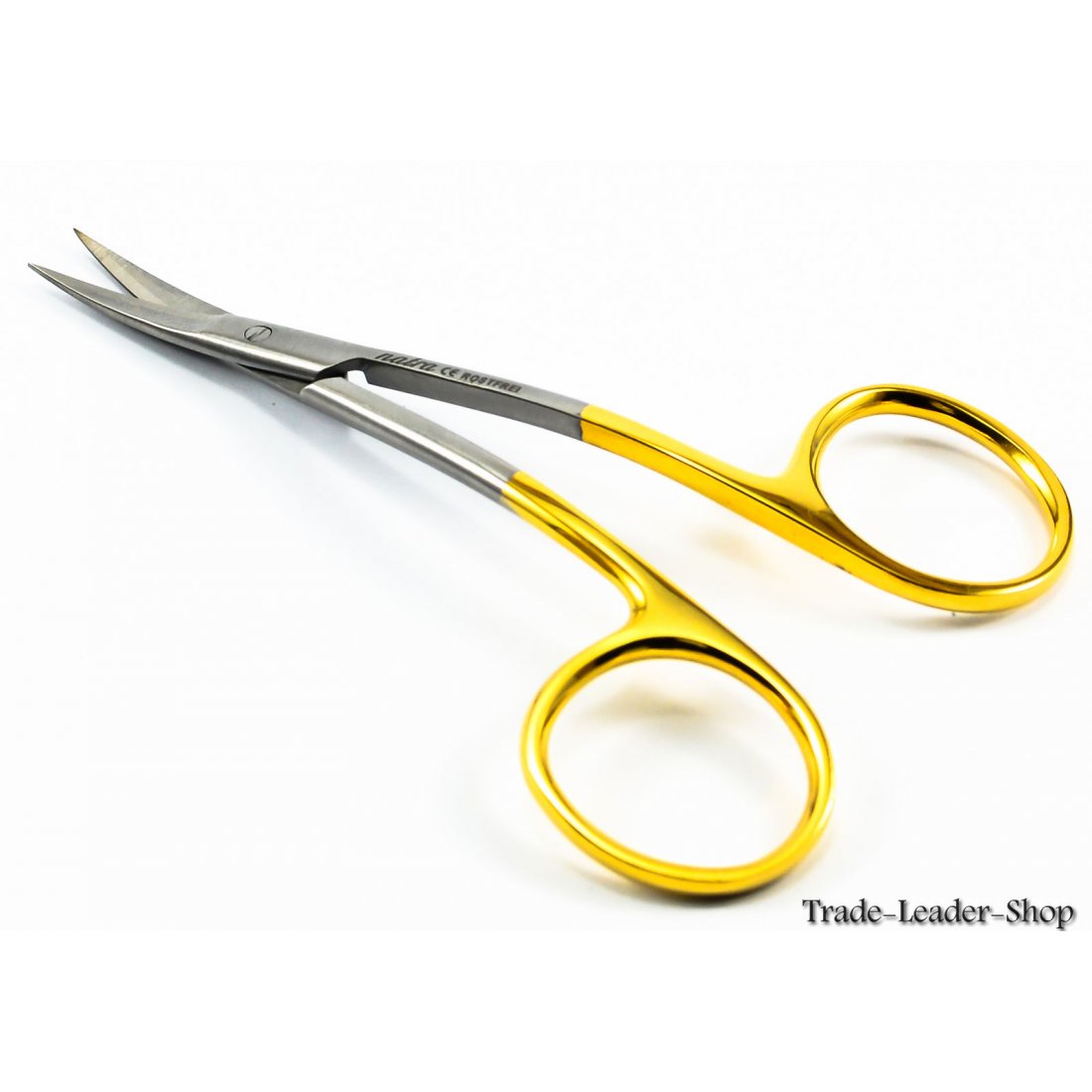 TC LaGrange scissors curved 11 cm surgical shears gold tissue dental ...
